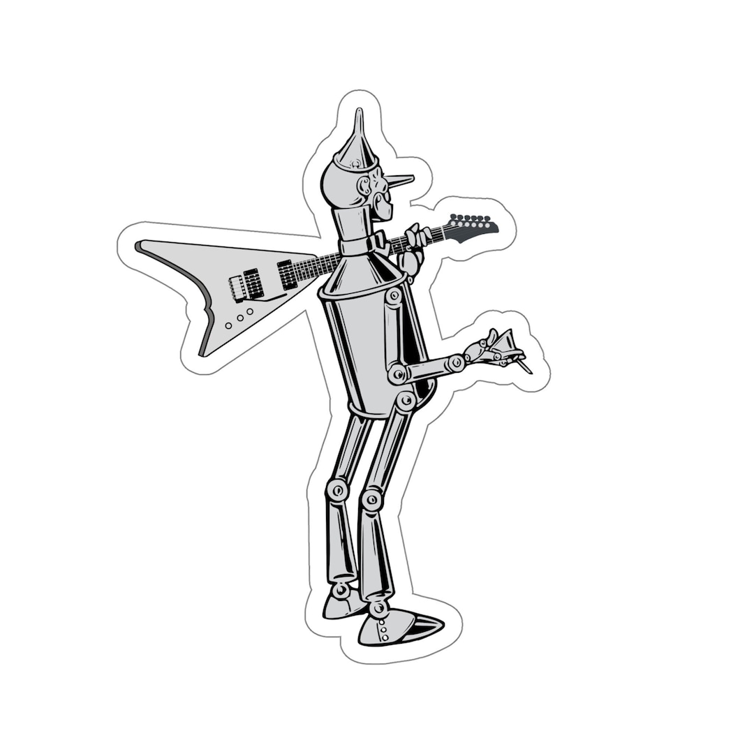 Guitar Sticker | Flying V Electric Guitar | Instrument Sticker | Tin ...