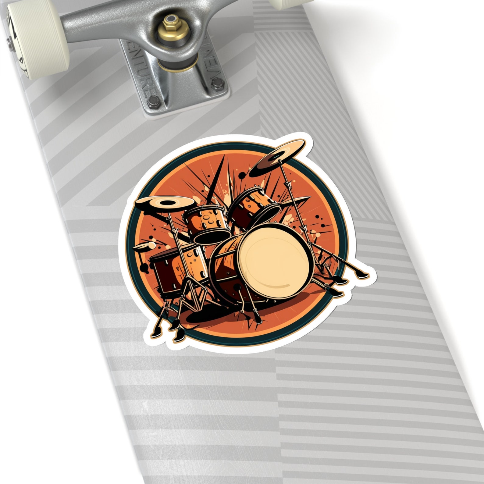 Drum Sticker | Instrument Sticker | Graphic Drum Sticker | Sqwinx - Etsy