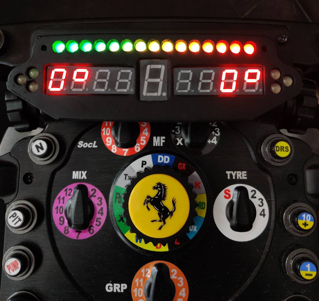 Shift Rev Indicator Sim Racing Display for Thrustmaster F1 Wheel - Etsy