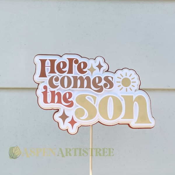 Here Comes The Son Cookie Cutter Etsy
