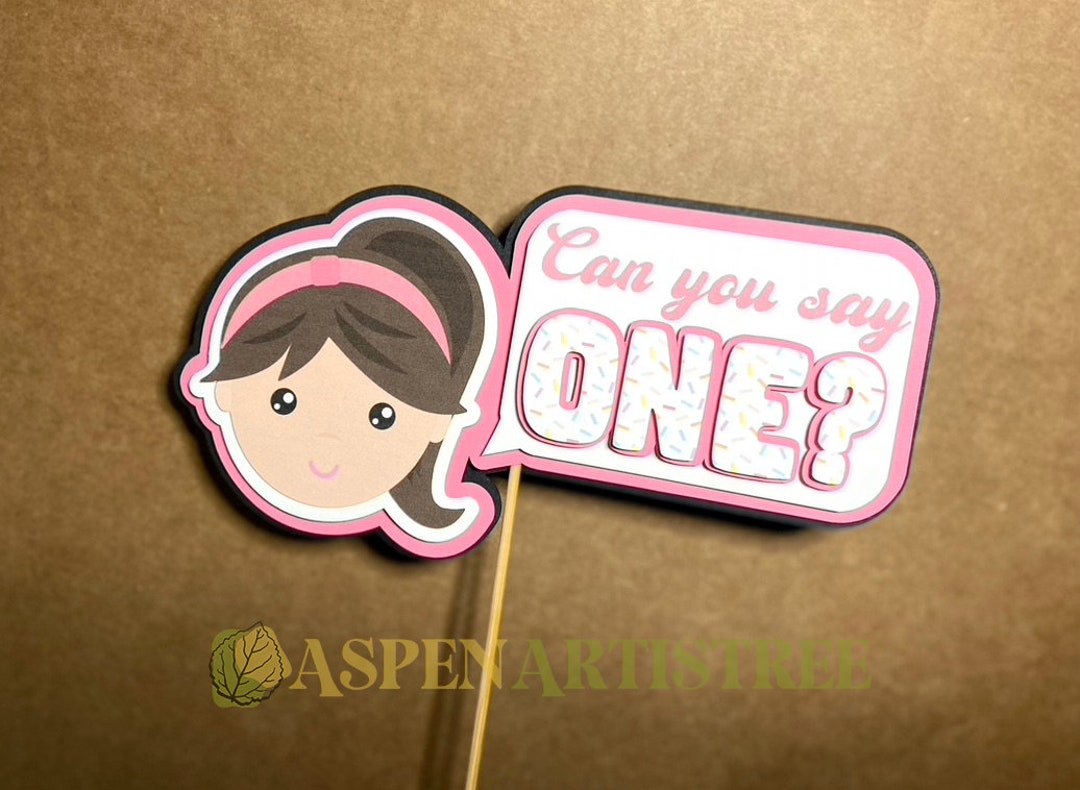 Can You Say One Cake Topper First Birthday Cake Topper First Birthday ...