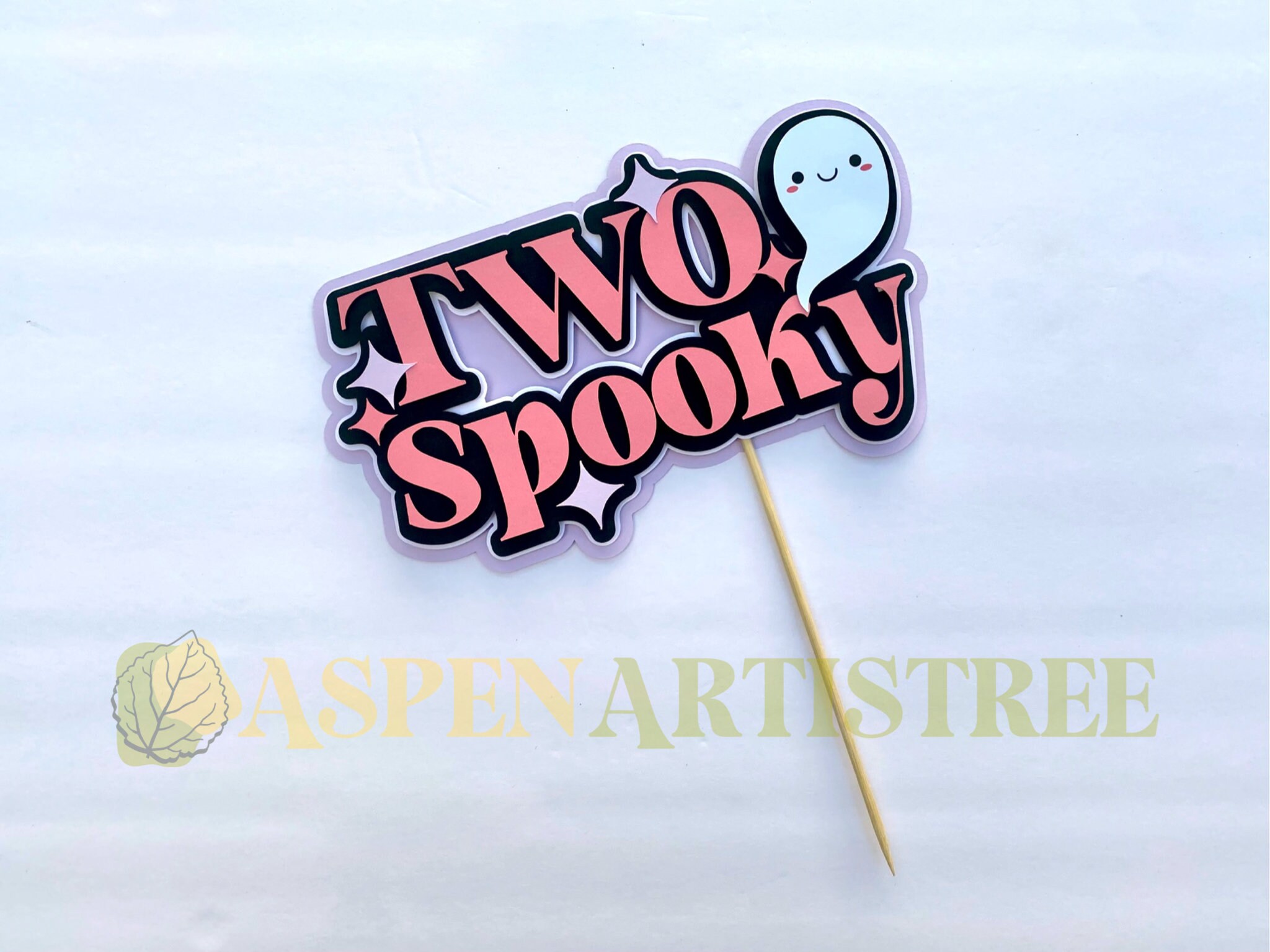 Two Spooky Cake Topper Two Spooky Party Decor Two Spooky - Etsy
