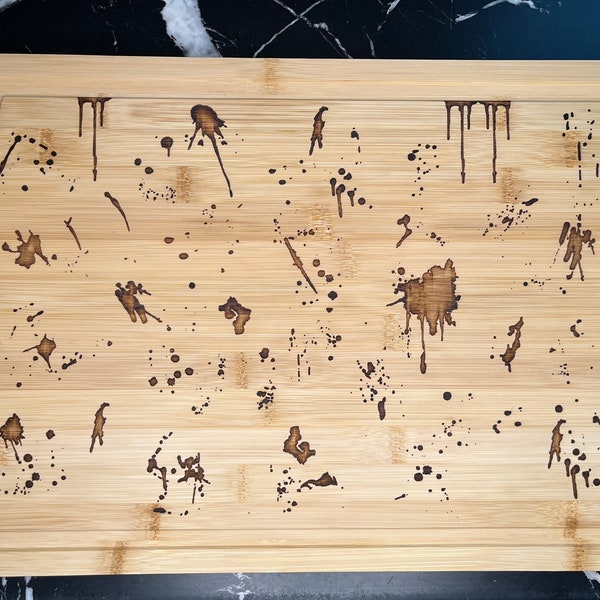 Blood Splatter Cutting Board - Etsy