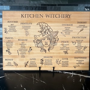 Kitchen Witchery Cutting/charcuterie Board | Kitchen Decor | Witch ...