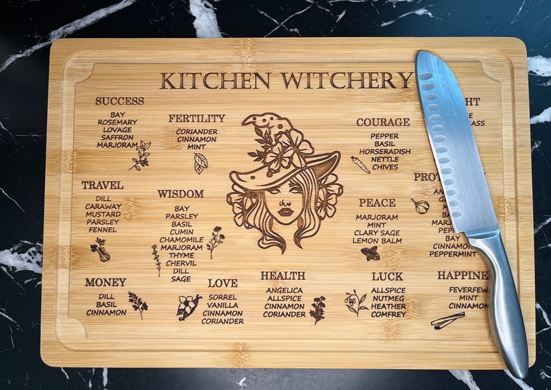 Kitchen Witchery Cutting/charcuterie Board Kitchen Decor - Etsy