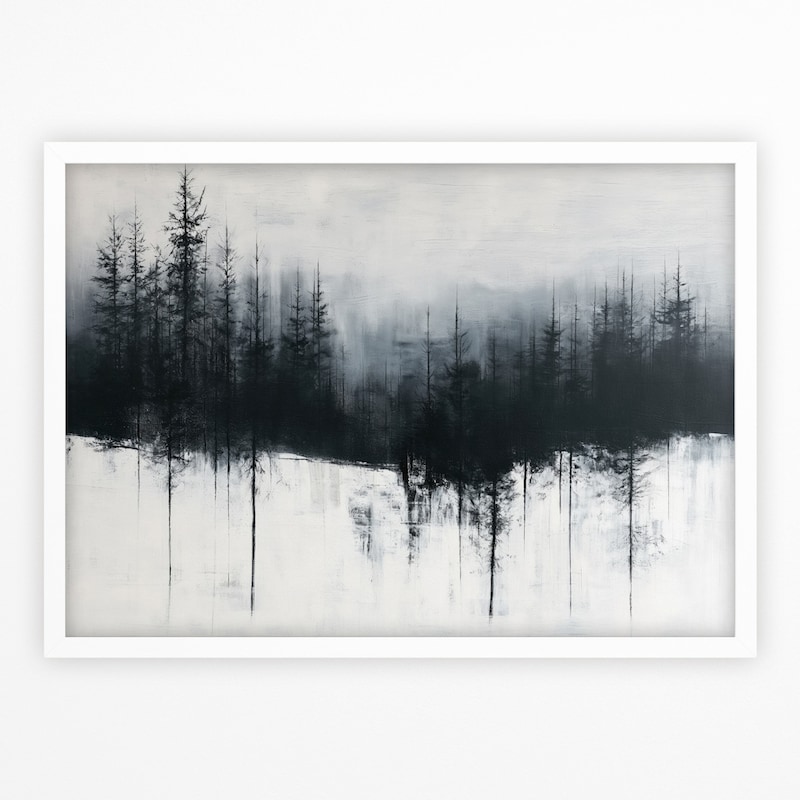 Black and White Tree Art - Etsy