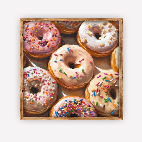 Doughnut Wall Art - Etsy
