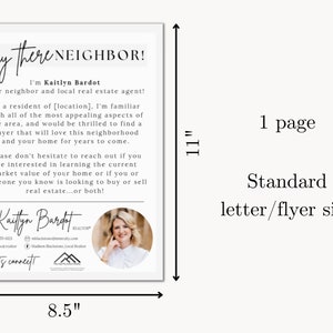 Real Estate Letter Flyer Marketing to Neighborhood, Farming Your ...