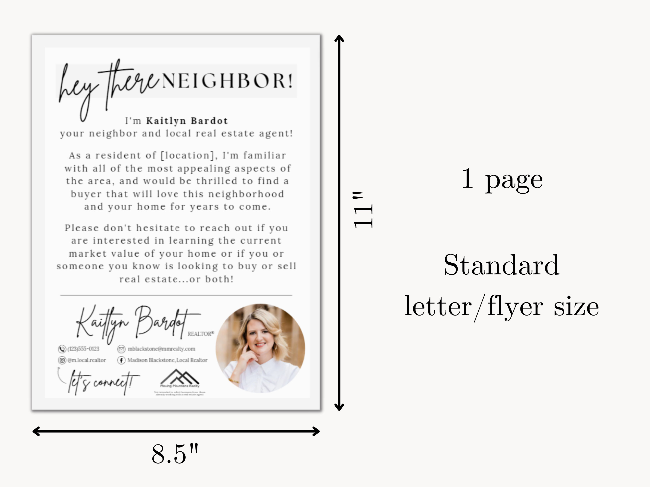 Real Estate Letter Flyer Marketing to Neighborhood, Farming Your ...