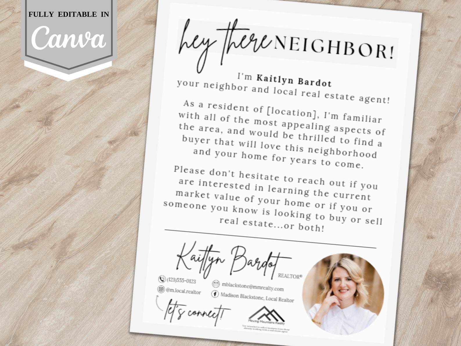 Real Estate Letter Flyer Marketing to Neighborhood, Farming Your ...