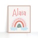 Alaia, Girl Name PRINTABLE Wall Art, Nursery Decor, Kids Room Decor ...