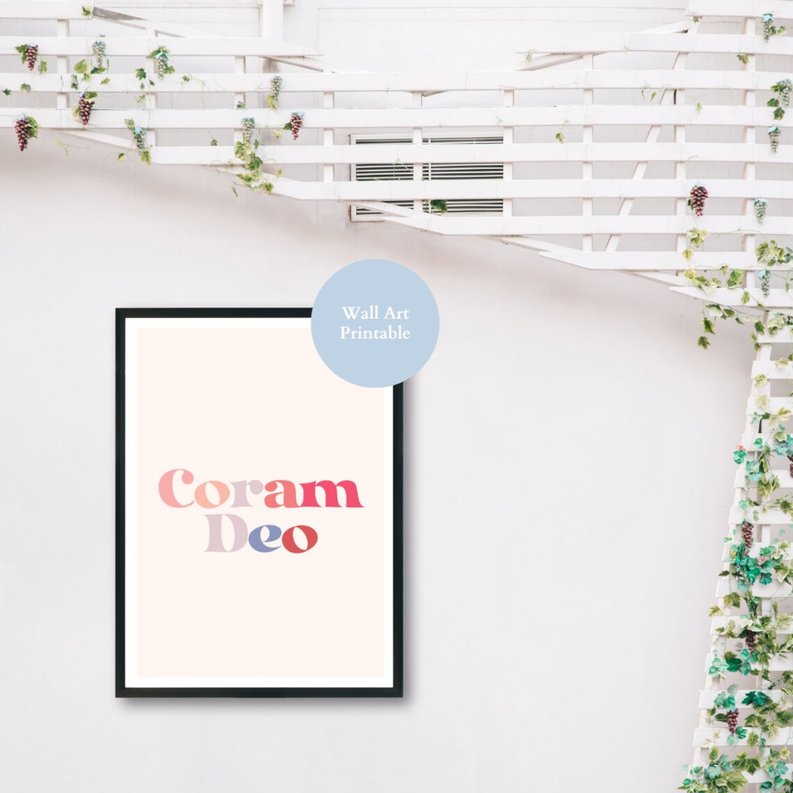 Coram Deo Print, Coram Deo, Reformation Print, Reformed Theology ...