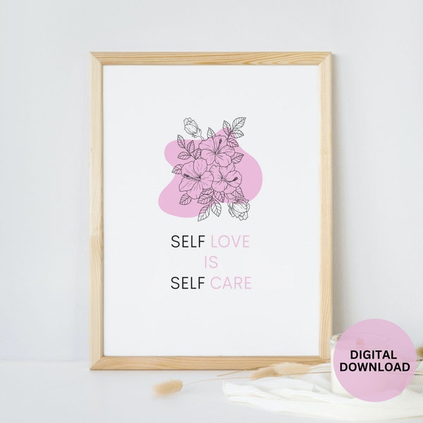 Self Care Print - Etsy