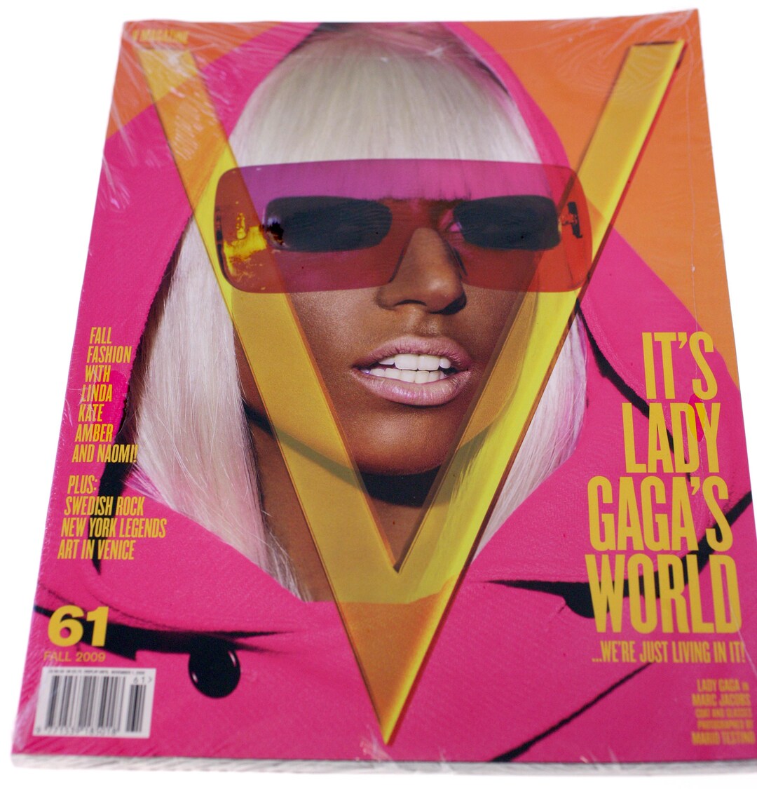 V Magazine Lady Gaga Special Issue-pink Sunglasses-brand New-fall 2009 ...