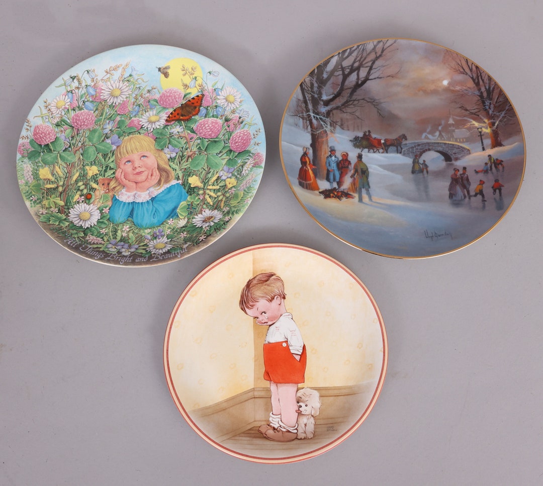 Collector Plates Bundle All From 1980s - NEW With Certificates and ...
