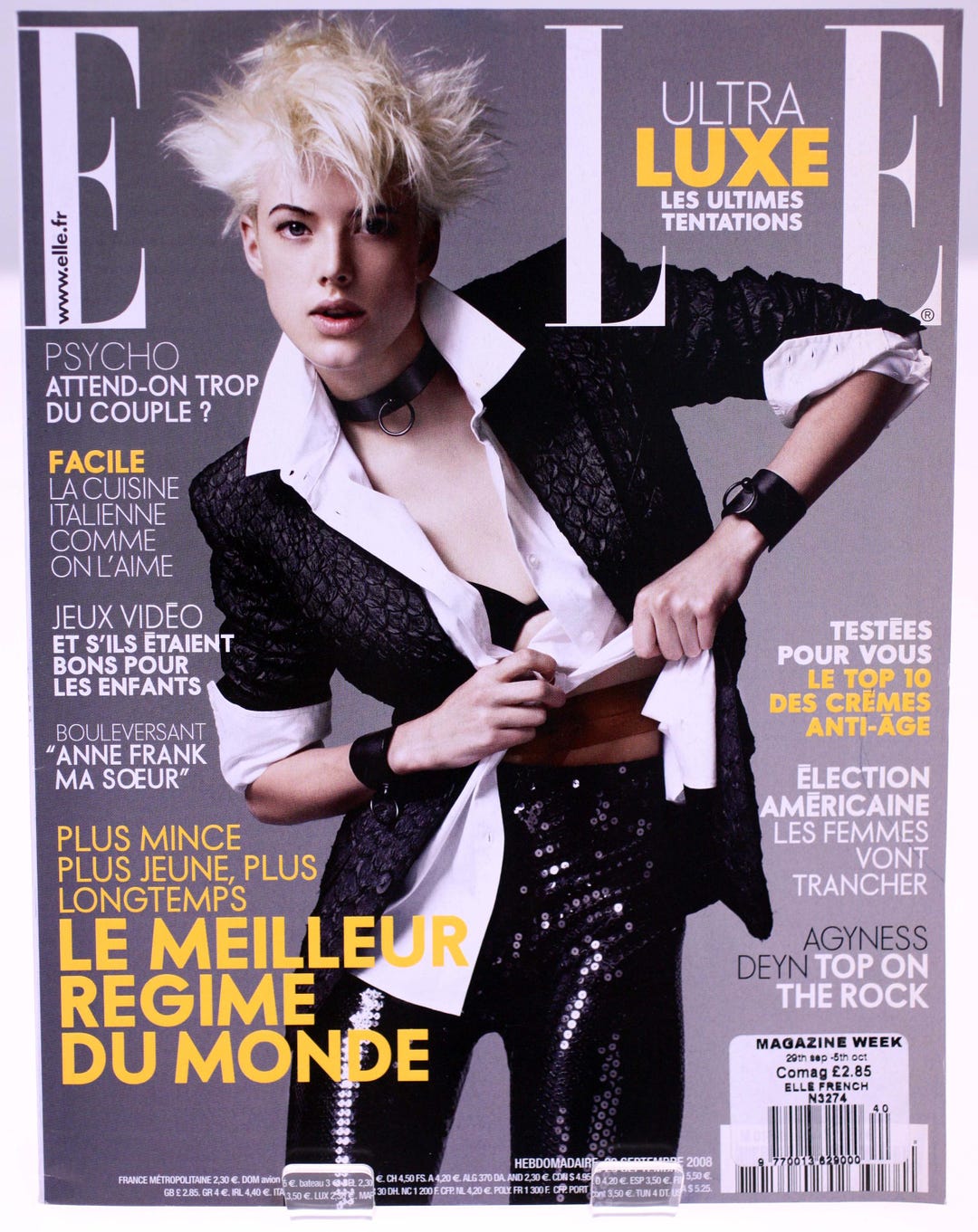ELLE France Magazine-french Issue-september 29th 2008-no. 3274-agyness ...