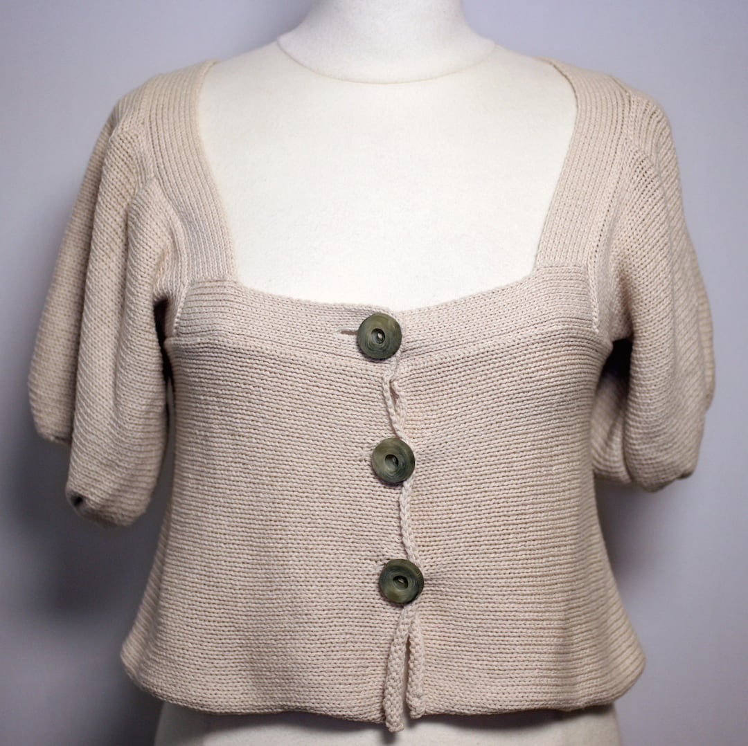 Free People Ladies Vintage Cropped Cardigan With 3/4 Sleeves and ...