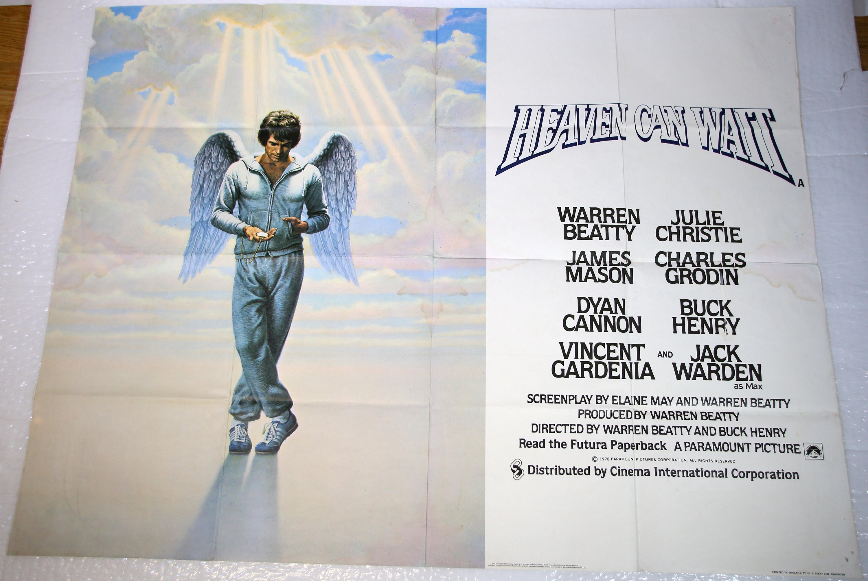 Movie Poster 'heaven Can Wait' Original 1978 Release With Warren Beatty ...