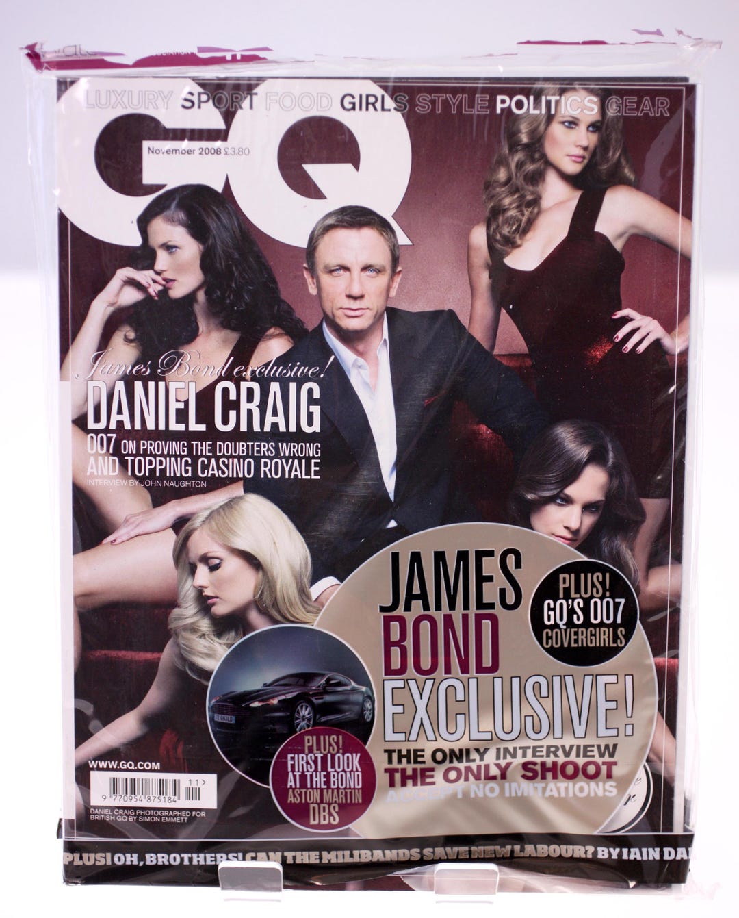 GQ Magazine-november 2008-daniel Craig-james Bond English Issue-weight ...