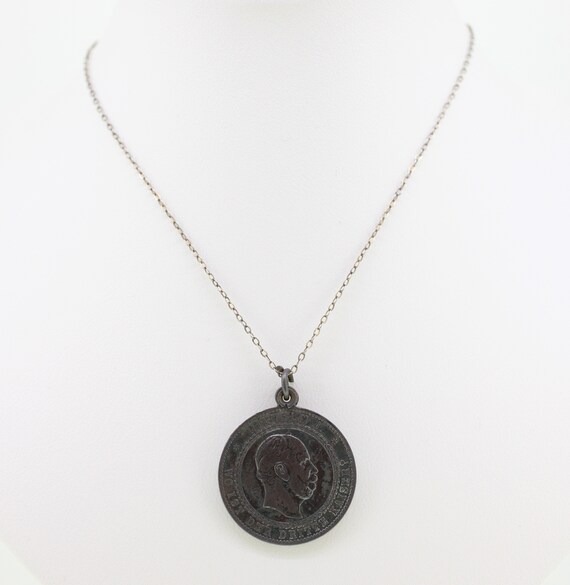 Kaiser Wilhelm I medallion 'Wo Ist Der Dritte Kaiser'… - Gem