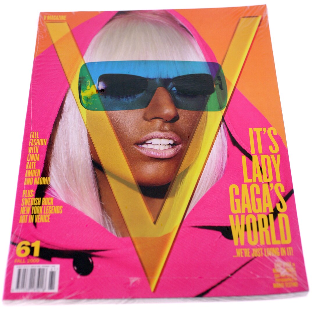 V Magazine Lady Gaga Special Issue-blue Sunglasses-brand New-fall 2009 ...