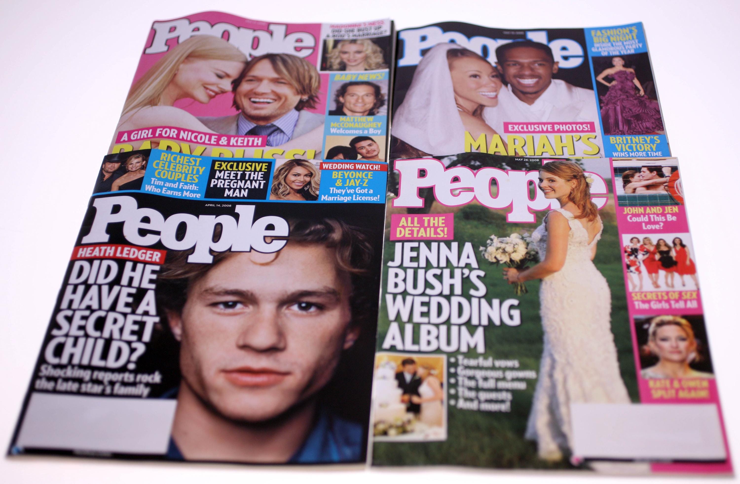 People Magazine USA Bundle-4 Magazines Included-2008-combined Weight ...