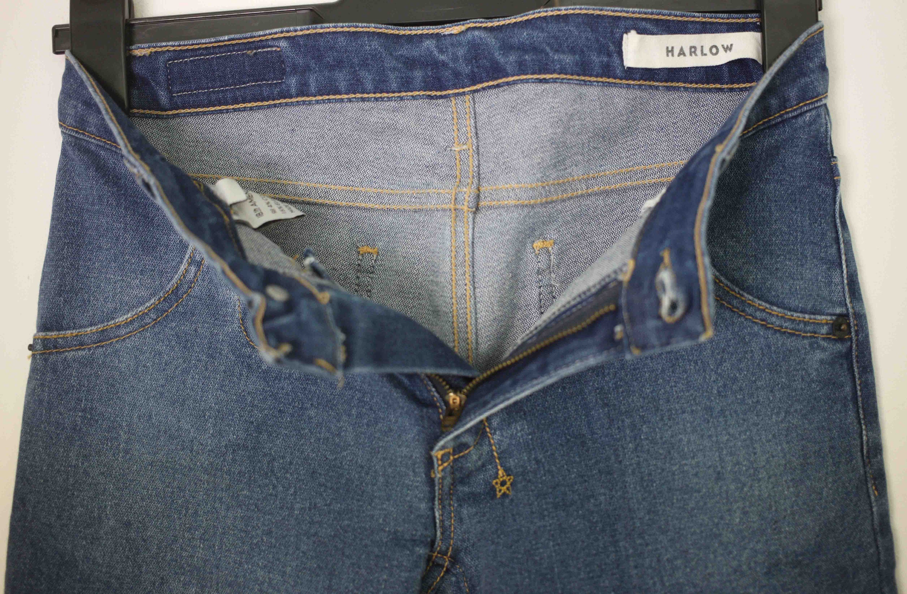 18th Amendment 'harlow' Ladies Vintage Blue Denim Flared Jeans-waist 24 ...