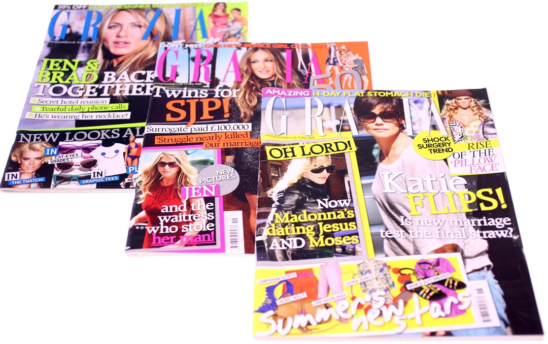 Grazia Magazine-three Magazines Included-may 2009-new-uk-jennifer ...