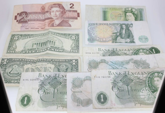 Banknote Bundle-10 Vintage Banknotes From 3 Different - Etsy