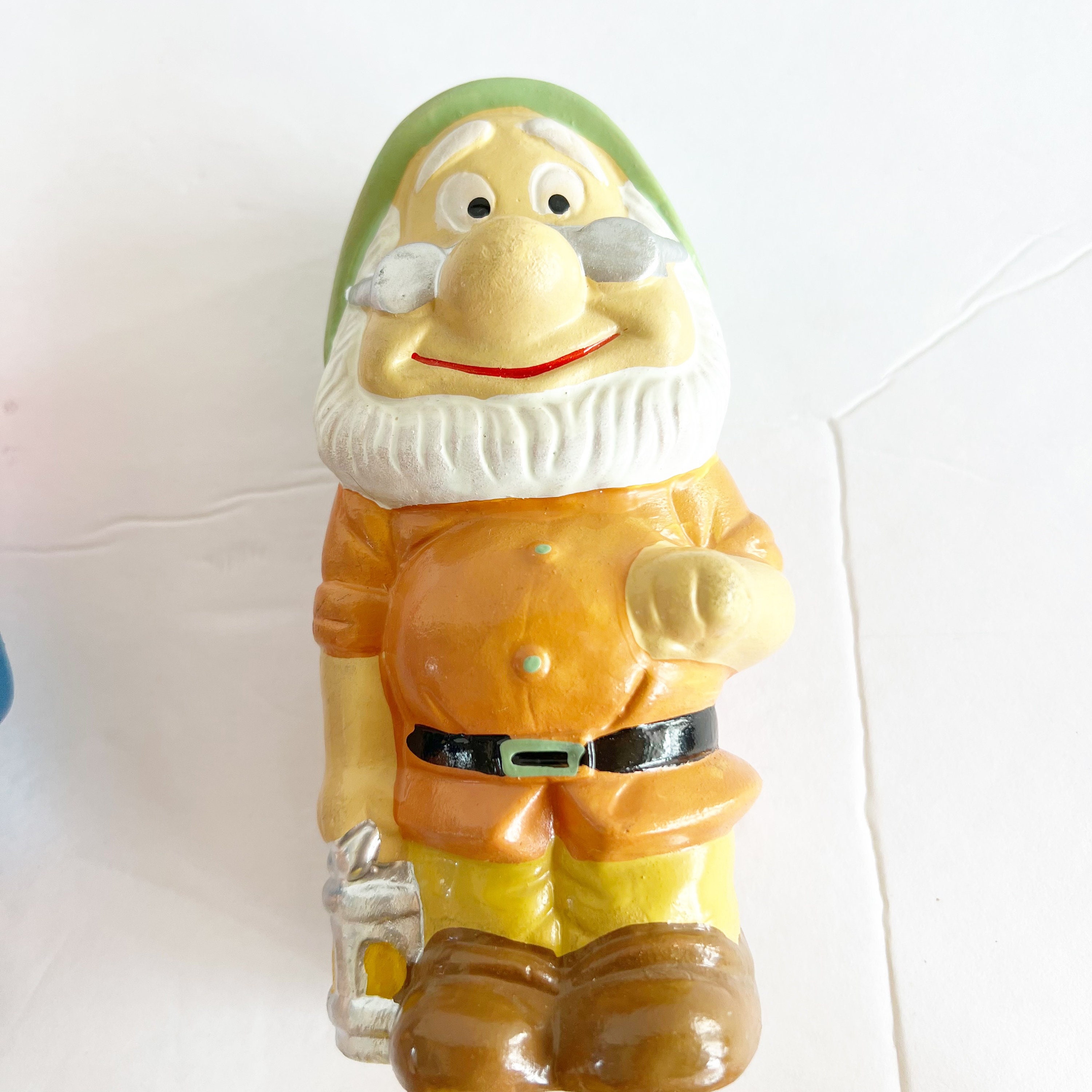 DISNEY 7 Dwarfs Chalkware Vintage MCM Set of Figures Garden Decor ...