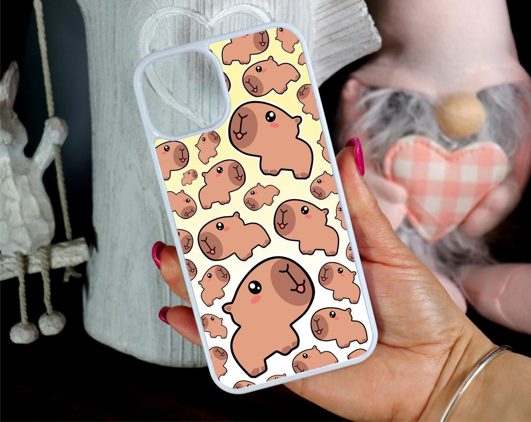 Handmade Cute Kawaii Capybara Capybaras Mobile Phone Case Fits iPhone ...
