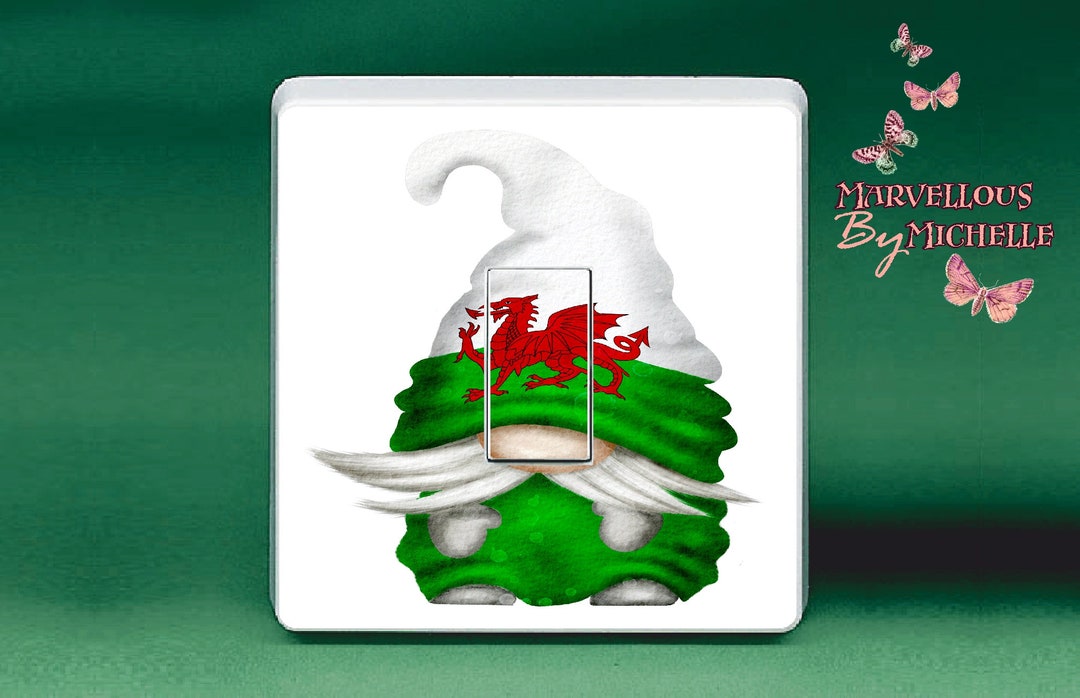 Handmade Boy Gonk Gnome Wearing Welsh Wales Cymru Country Flag Light ...