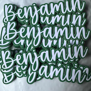 3D Name Cutouts, Custom Cardstock Name Cut Outs, Custom Paper Sign ...