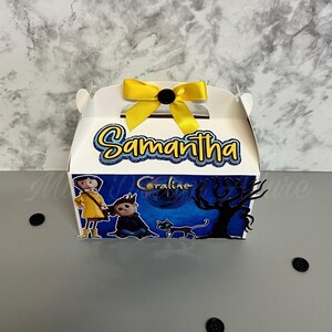 Coraline Treat Box, Coraline Favor Bag, Coraline Party Decorations ...
