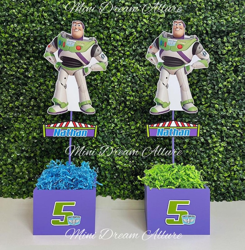Buzz Light Year Centerpieces, Buzz Party Decorations, Buzz Light Year ...