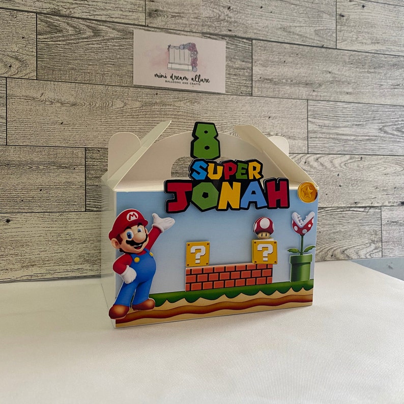 Caja de regalos de Super Mario Bros., caja de golosinas de Mario y ...