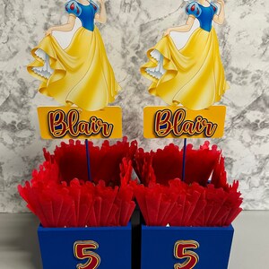 Snow White Centerpieces, Snow White Party Supplies, Princess Party ...