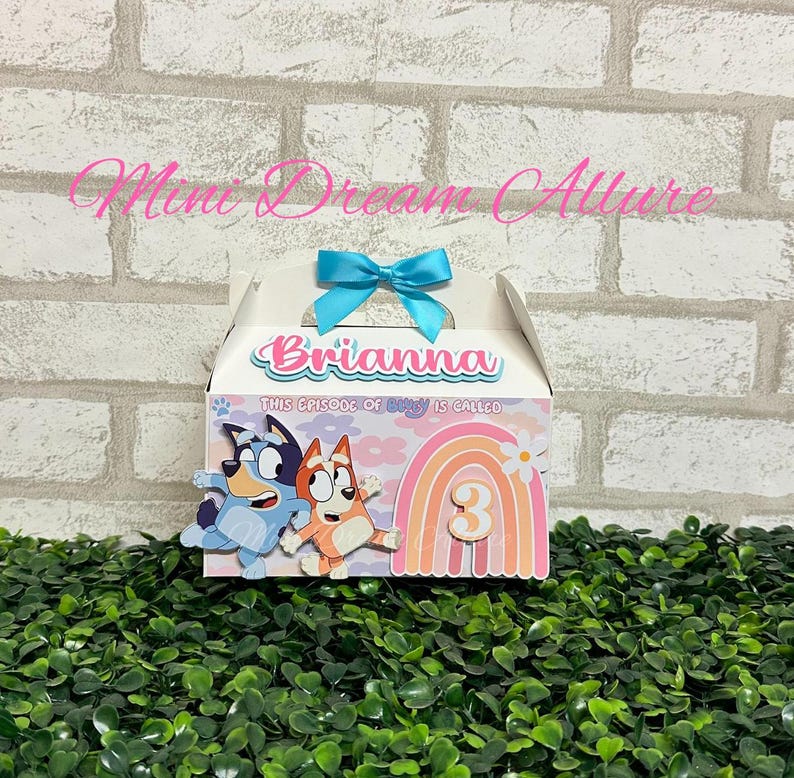 Bluey Birthday Favors, Bluey Treat Boxes, Bluey Birthday Party, Bluey ...
