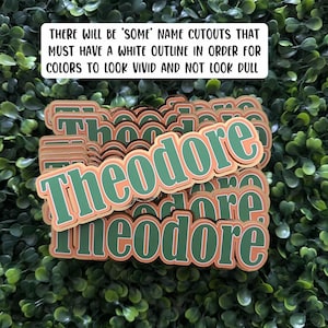 3D Name Cutouts, Custom Cardstock Name Cut Outs, Custom Paper Sign ...