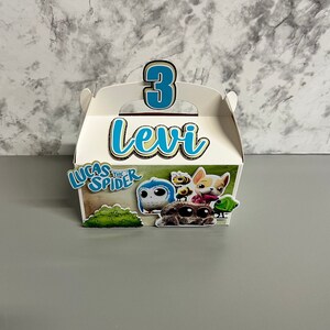 Lucas Party Favor Box, Spider Gable Box, Lucas Treat Box, Lucas Spidr ...