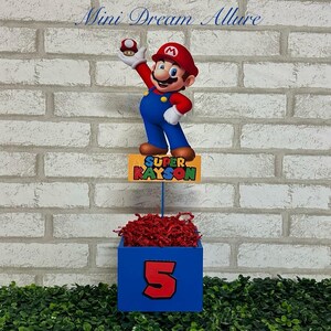 Mario Bros Party Decorations, Mario and Luigi Centerpieces, Party ...