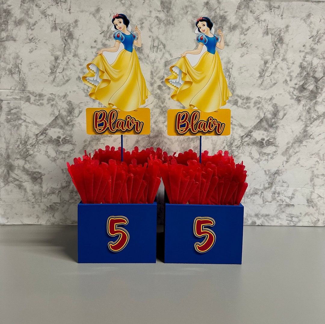 Snow White Centerpieces, Snow White Party Supplies, Princess Party ...