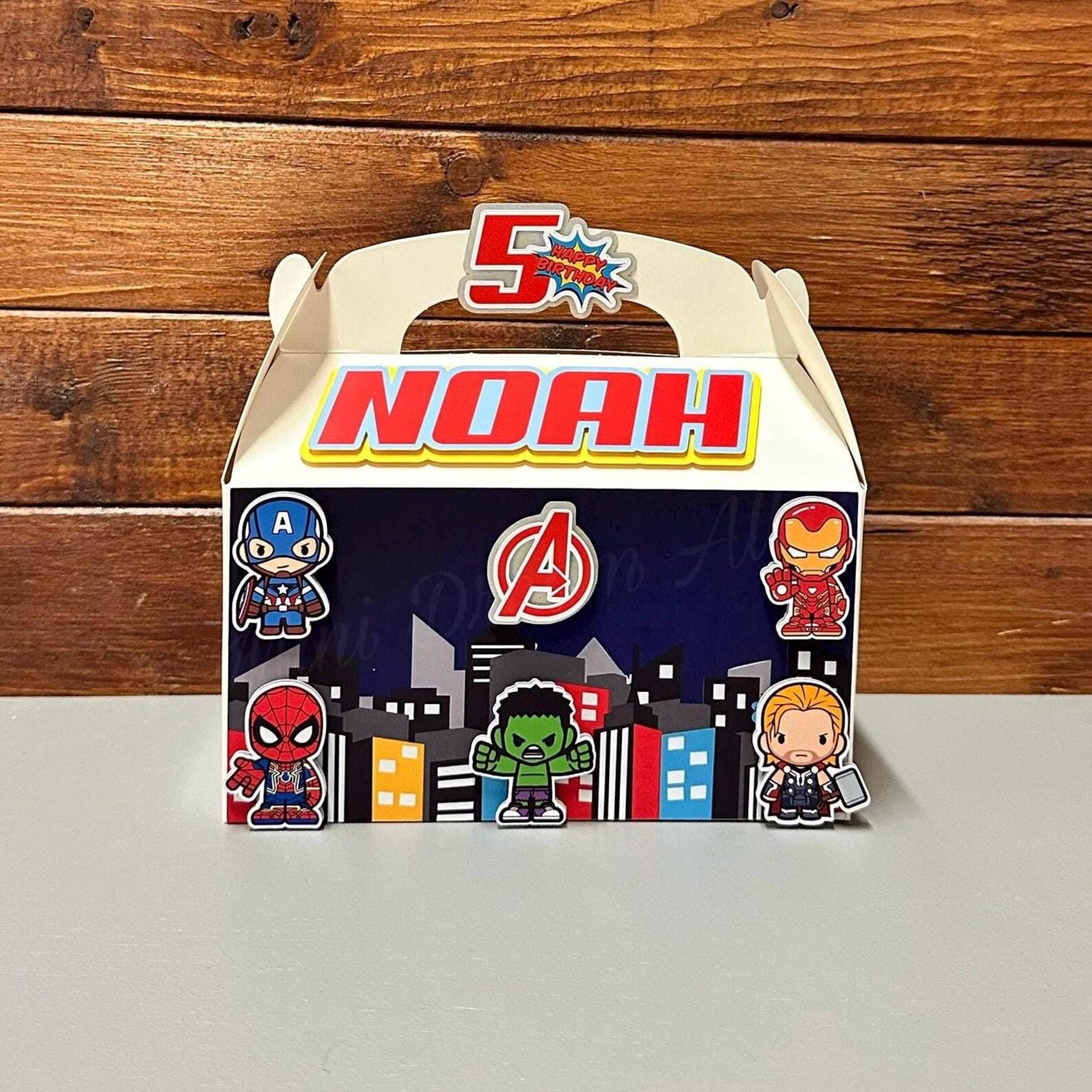 Superhero Treat Box, Superhero Favor Box, Superhero Party Decorations ...