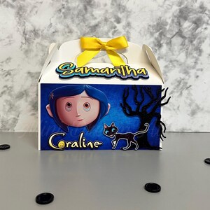 Coraline Treat Box, Coraline Favor Bag, Coraline Party Decorations ...