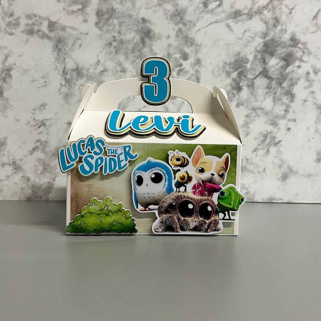 Lucas Party Favor Box, Spider Gable Box, Lucas Treat Box, Lucas Spidr ...