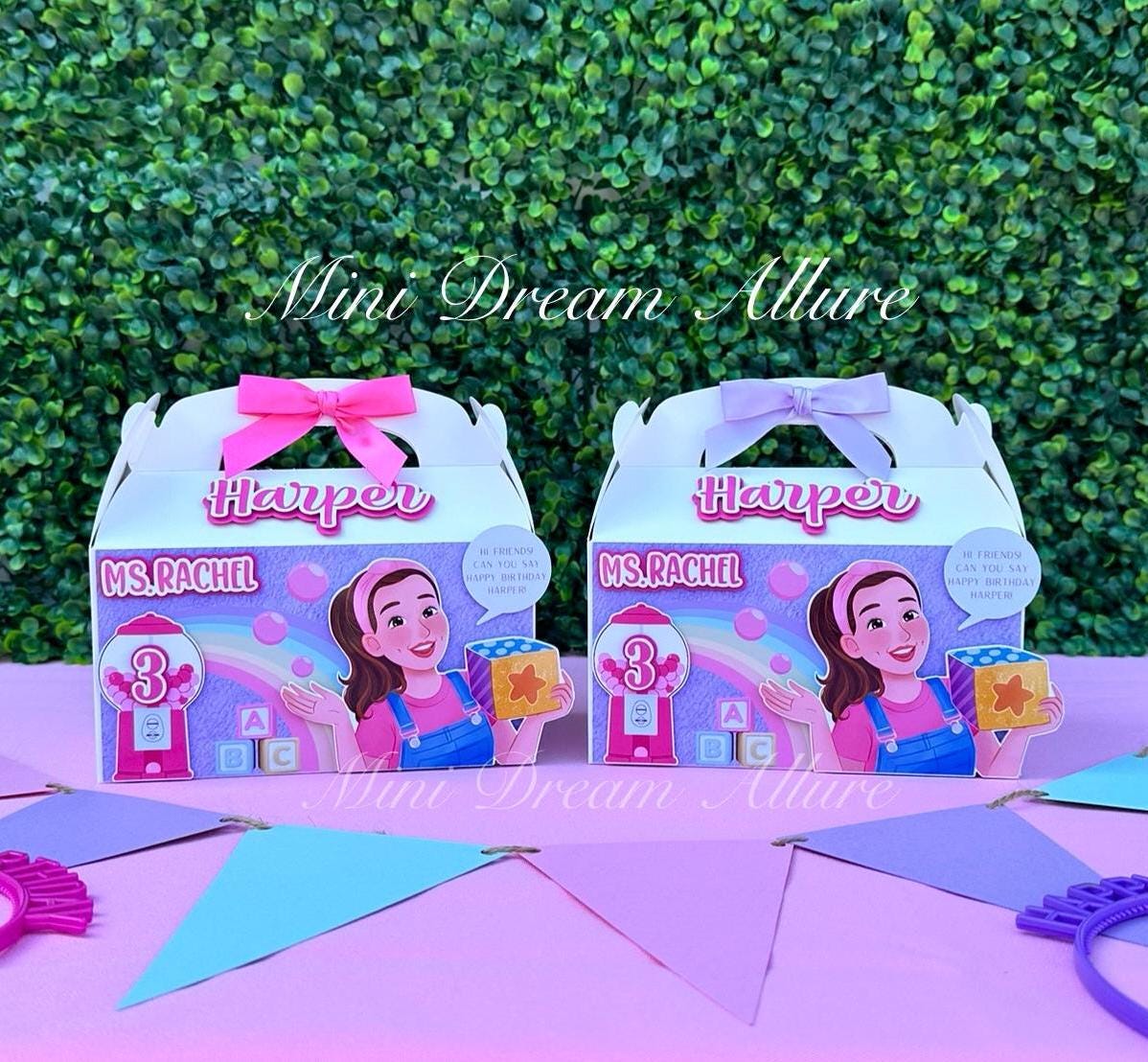 Ms.rachel Treat Boxes , Rachel Party Supplies, Rachel Party Decorations ...