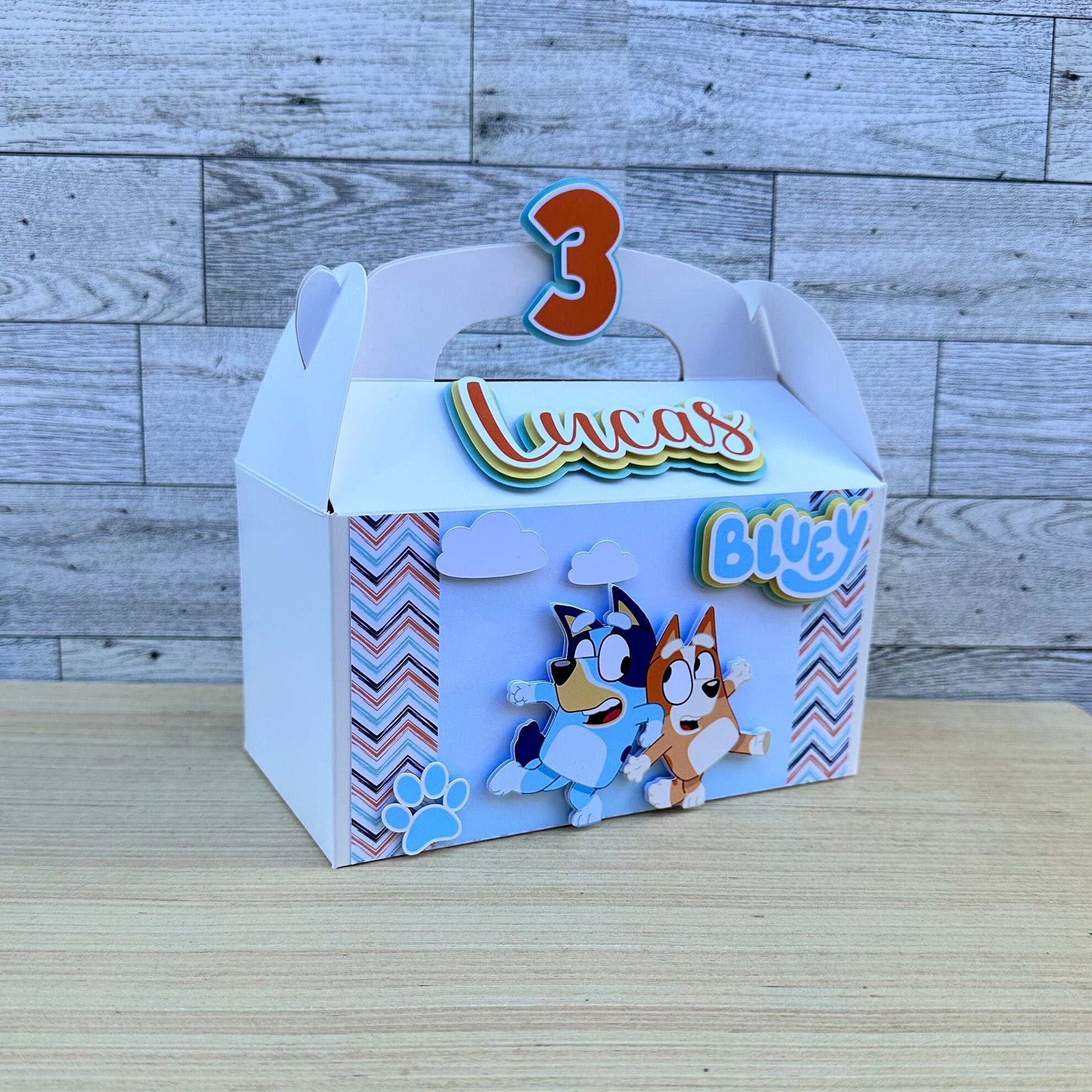Bluey Birthday Boxes Bluey Treat Boxes Bluey Birthday Party - Etsy