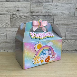 Care Bears Treat Box, Care Bears Party Favor, Care Bears Party Supplies ...