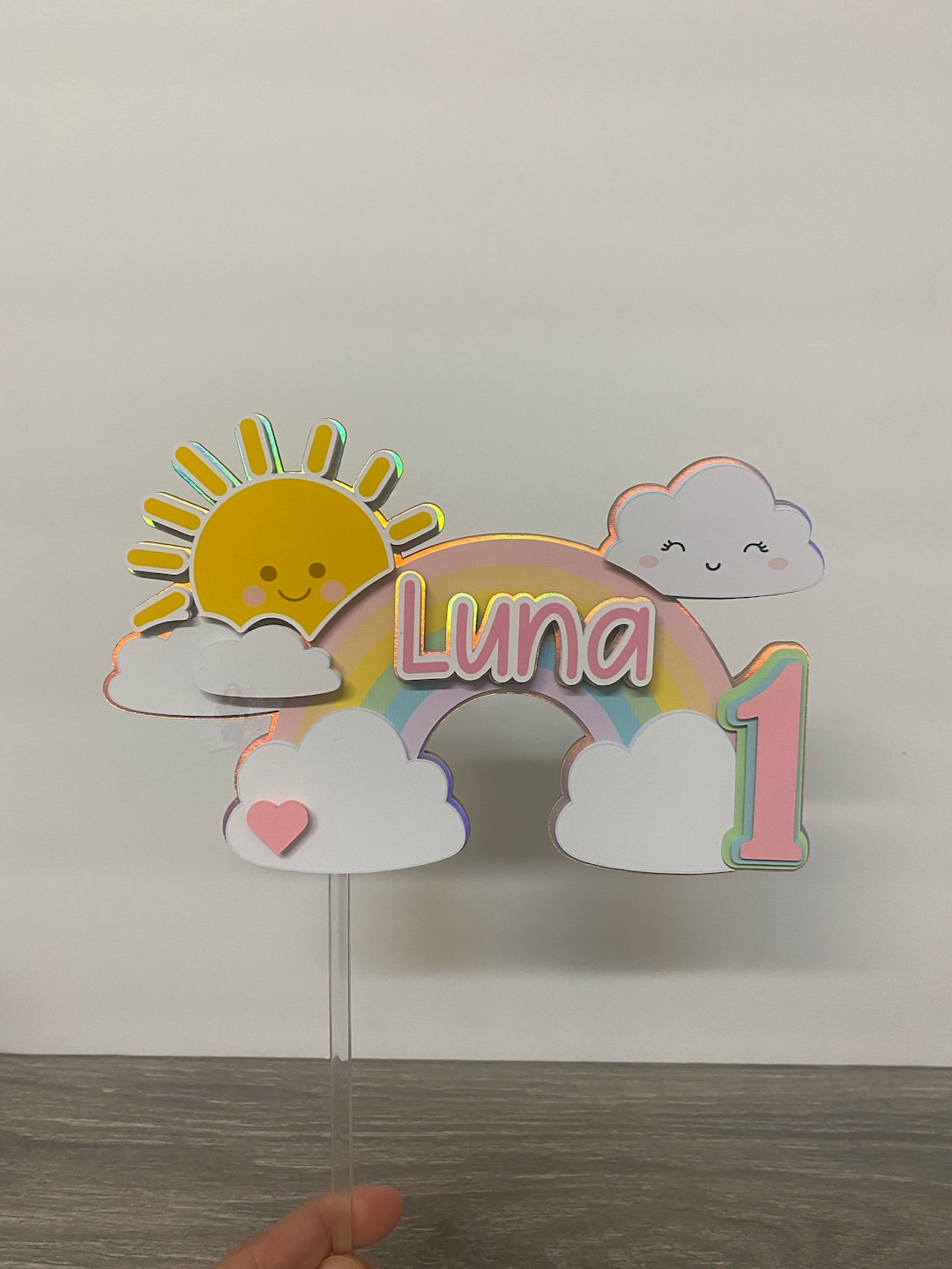 My Little Sunshine Cake Topper, Rainbow Cake Topper, Sunshine Birthday ...