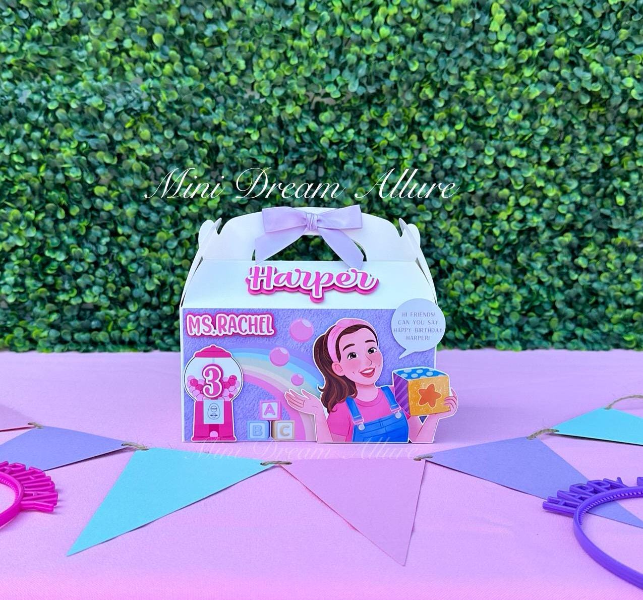 Ms.rachel Treat Boxes , Rachel Party Supplies, Rachel Party Decorations ...